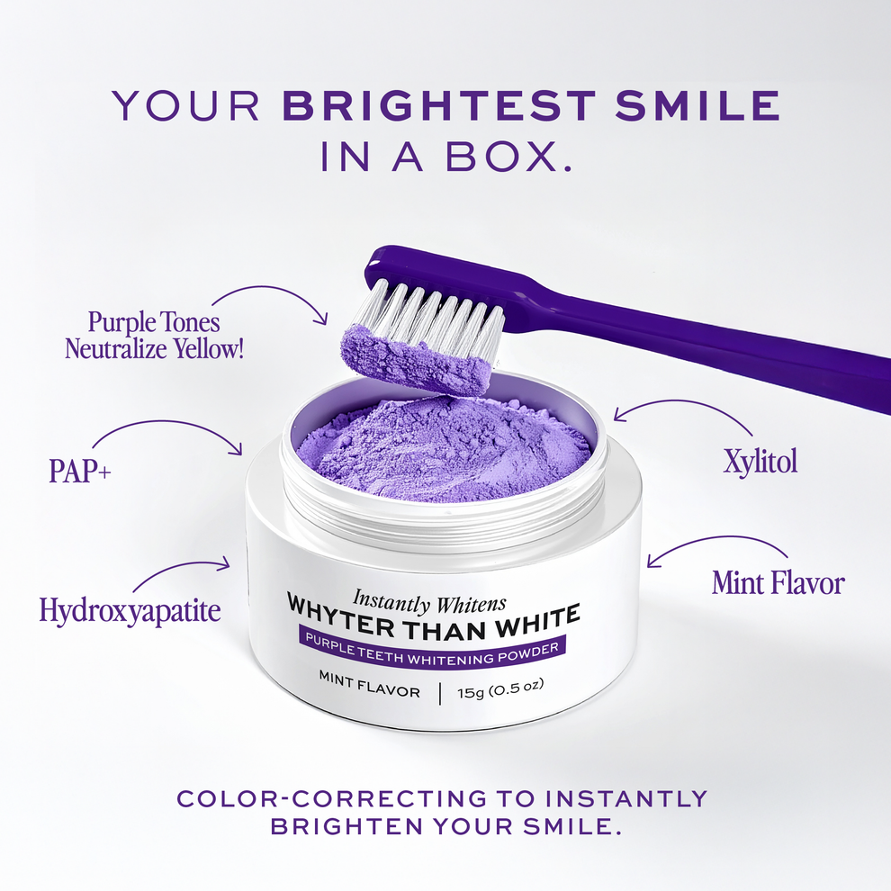 Purple Teeth Whitening Powder – WHYTE